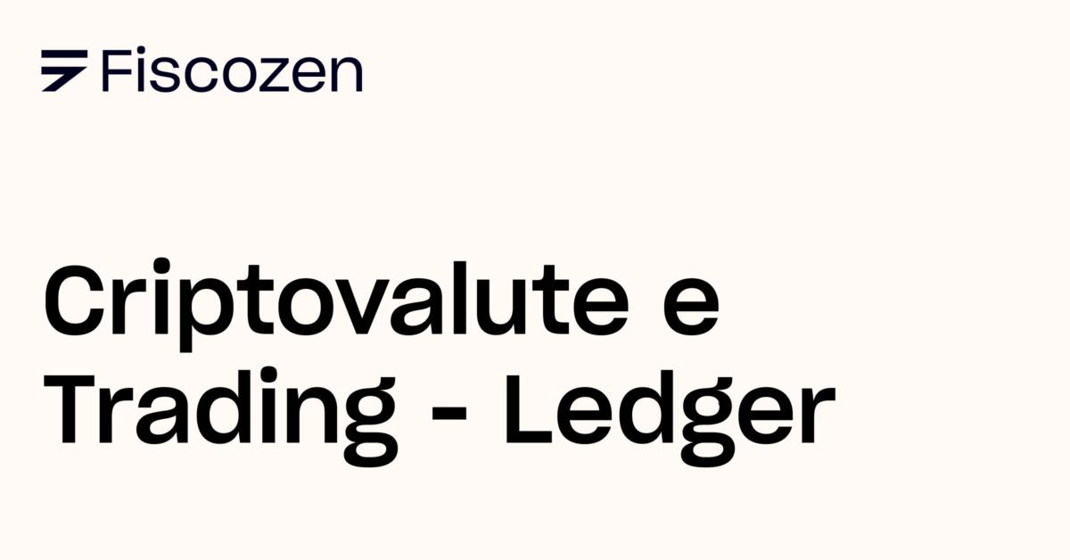 Guida - Come collegare un conto Ledger Live - Fiscozen