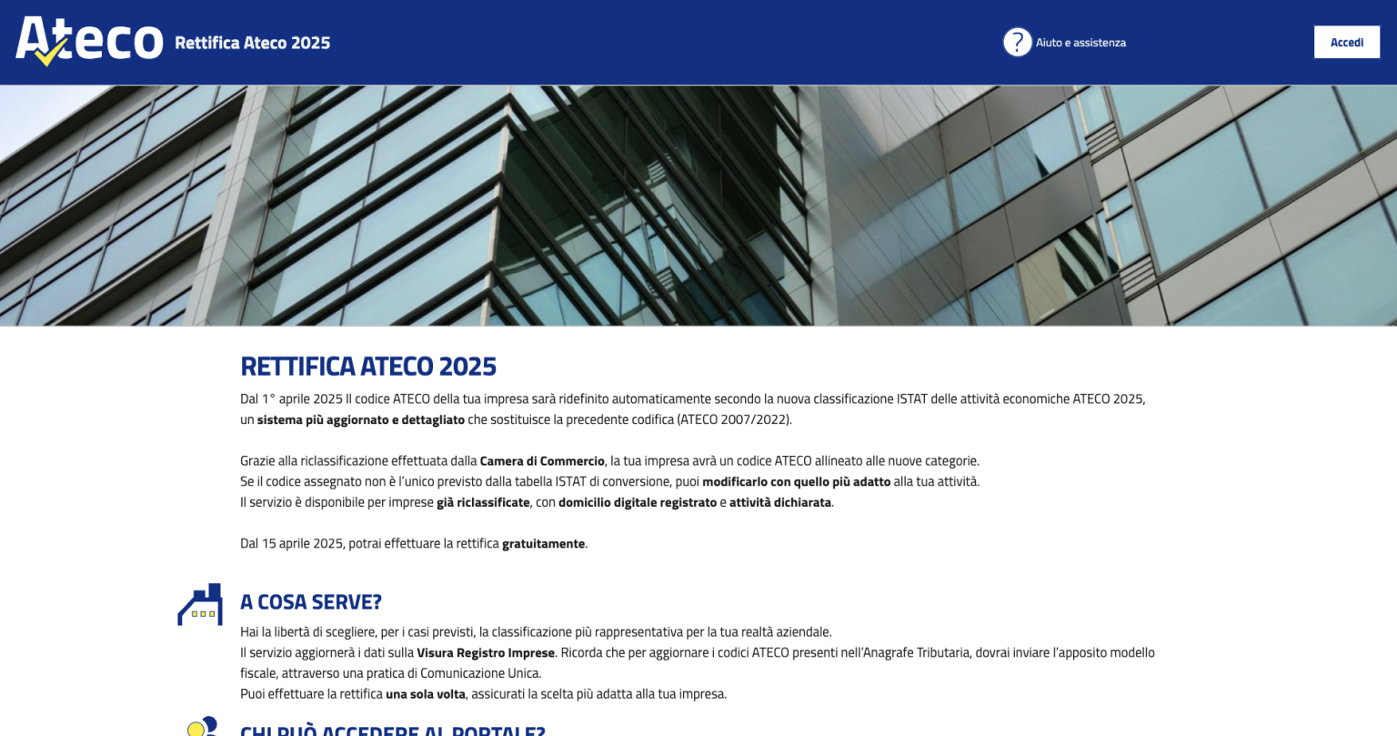 Guida - GUIDA ALLA RETTIFICA ATECO 2025 - Fiscozen